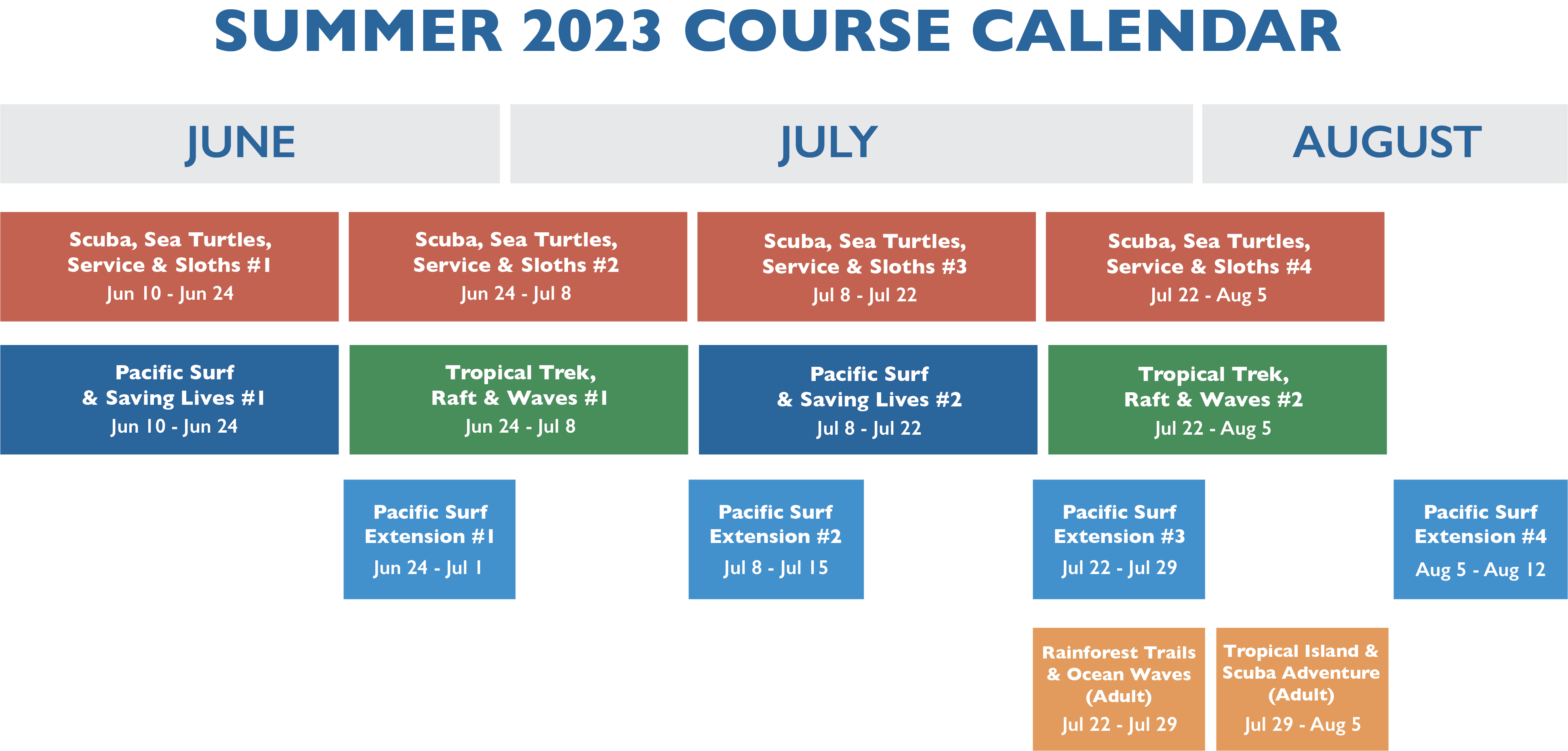 2023 Summer Courses Enrollment Application