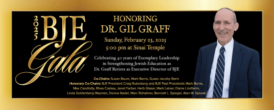 2025 BJE Gala Tribute Wording