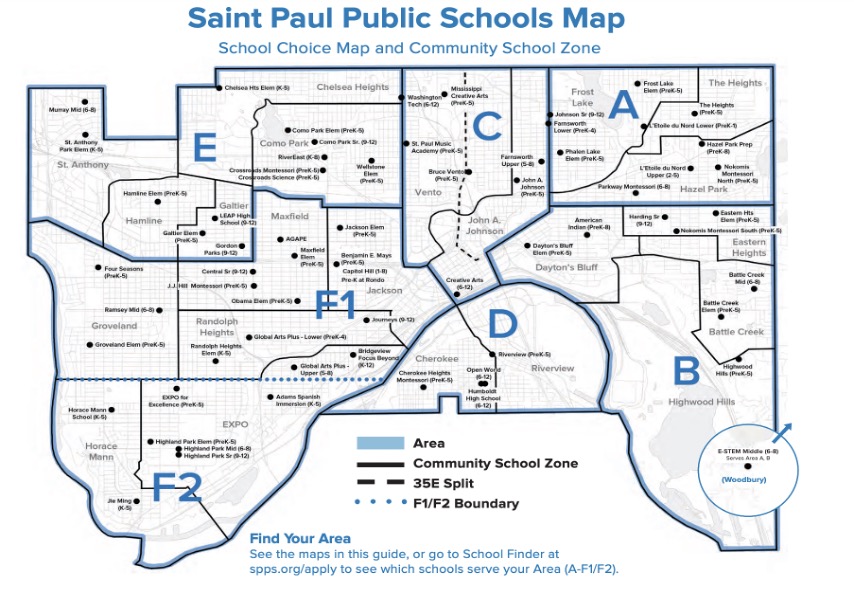 Map of Saint Paul