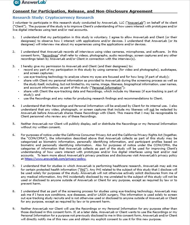 Non Disclosure Agreement