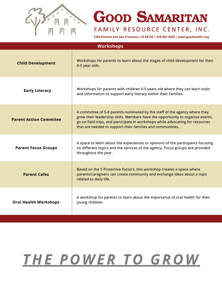 Good Sam FRC Family Services Partner Organization Referral Form