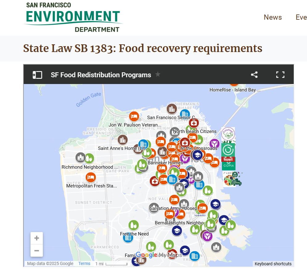 Mandated Annual Food Donations Reporting For The City And County Of San
