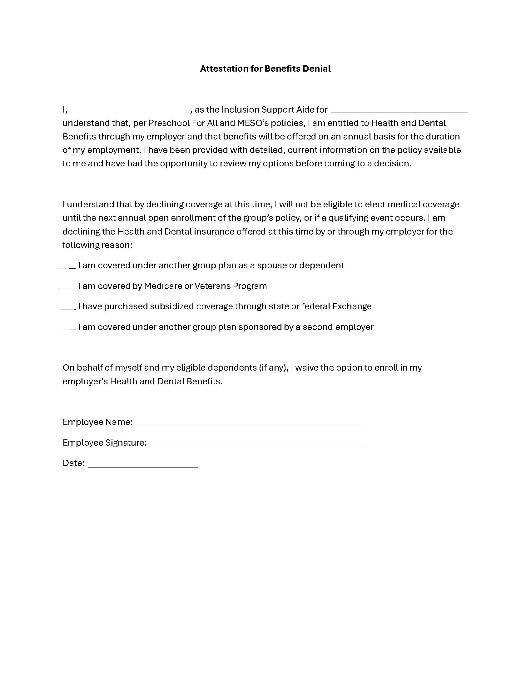 Inclusion Support Aide Verification: PFA PY26